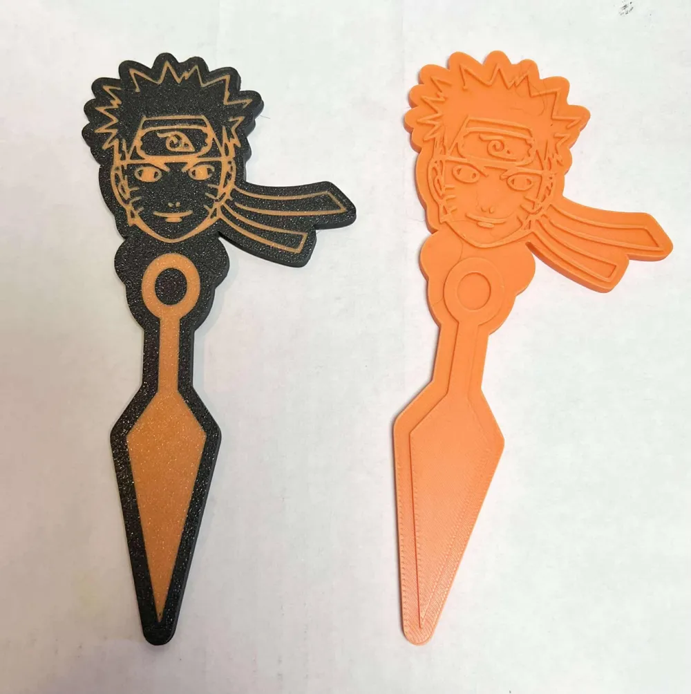 Naruto Uzumaki Kunai Knife Bookmark - Free 3D Print Model - MakerWorld