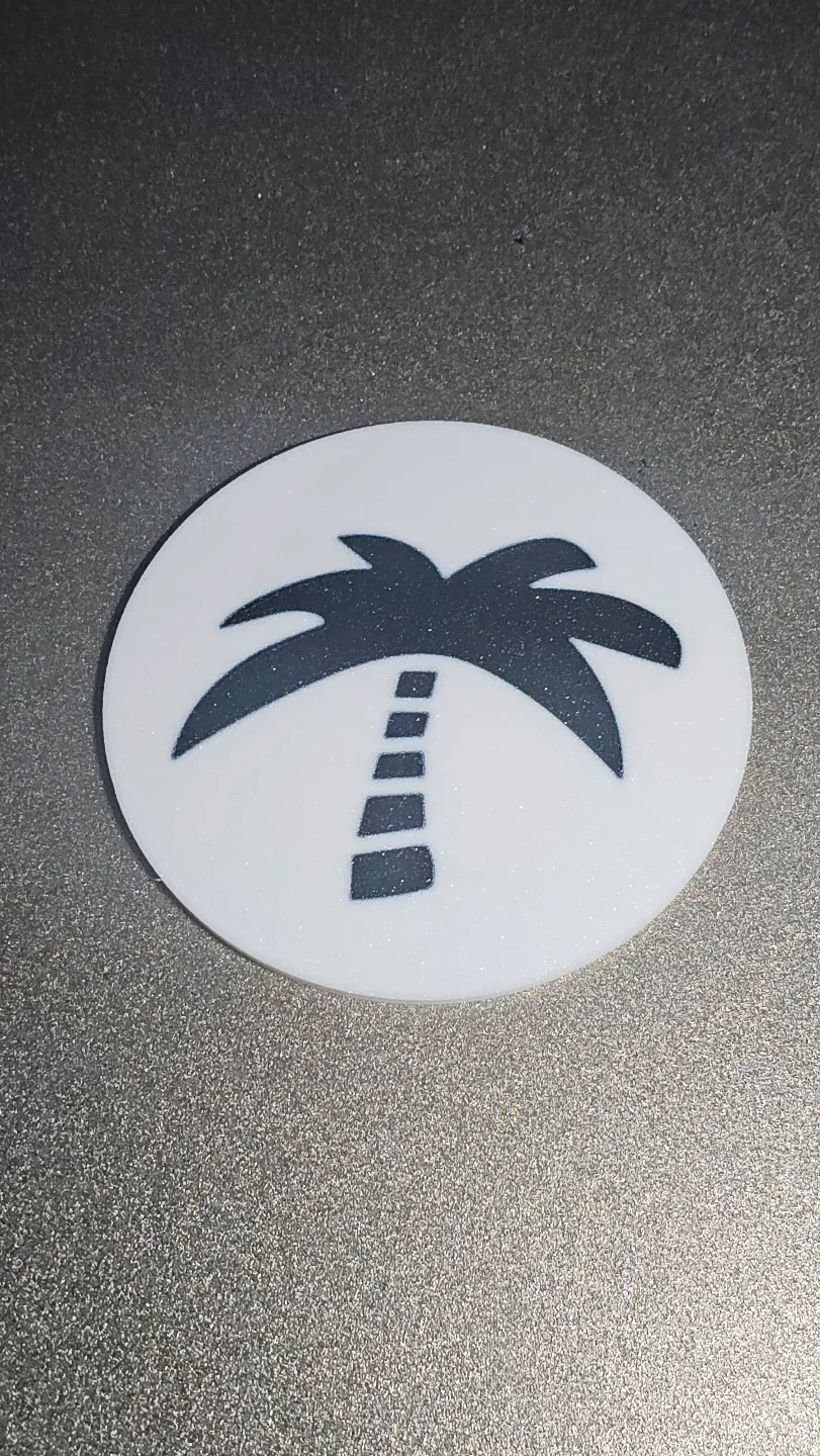 pokemon southern islands symbol coaster by Melmski1 - MakerWorld