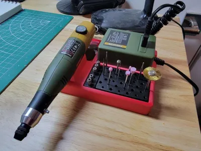 Proxxon Micromot MICRO-Press MP 120 tool holder [Fusion 360 source] by ...