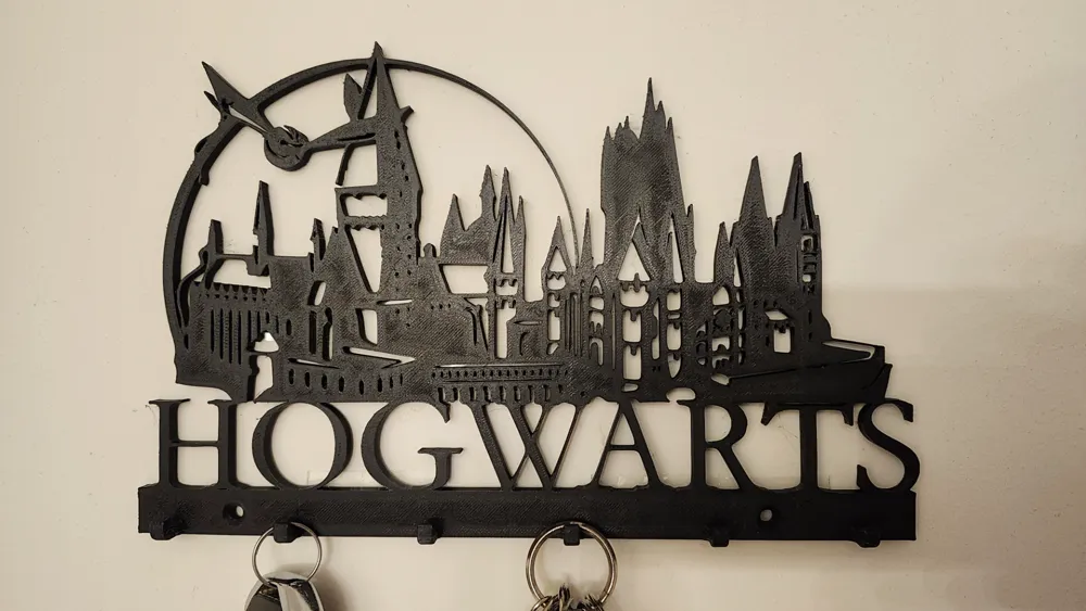 Key holder for wall Hogwarts - Free 3D Print Model - MakerWorld