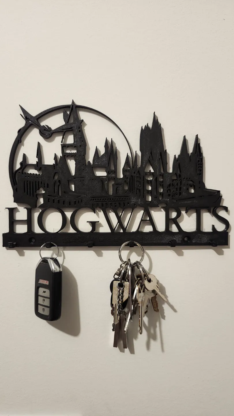 Key holder for wall Hogwarts - Free 3D Print Model - MakerWorld