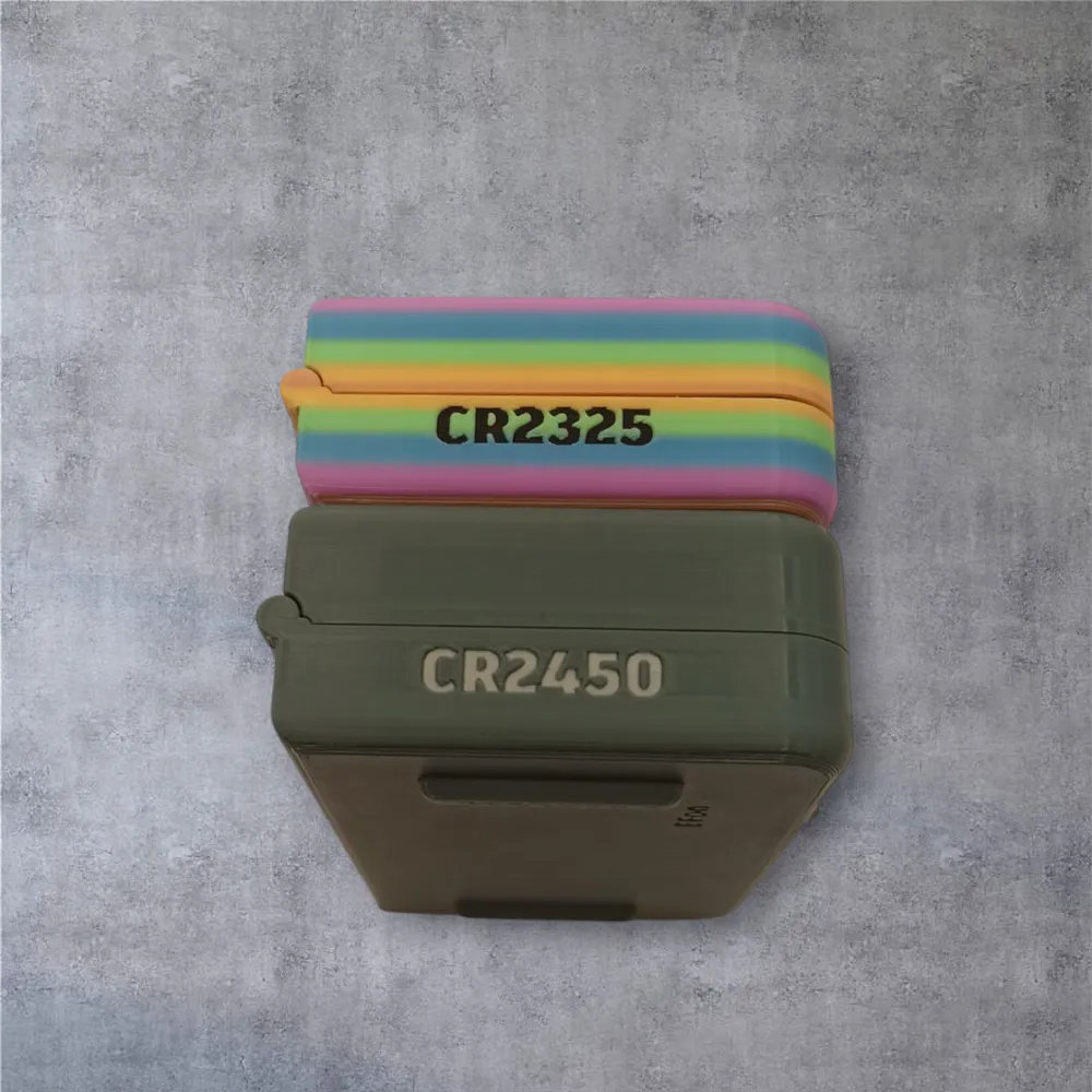 CR2450 CR2325 BATTERY BOX HOLDER (print in place) by EFonMakerWorld ...