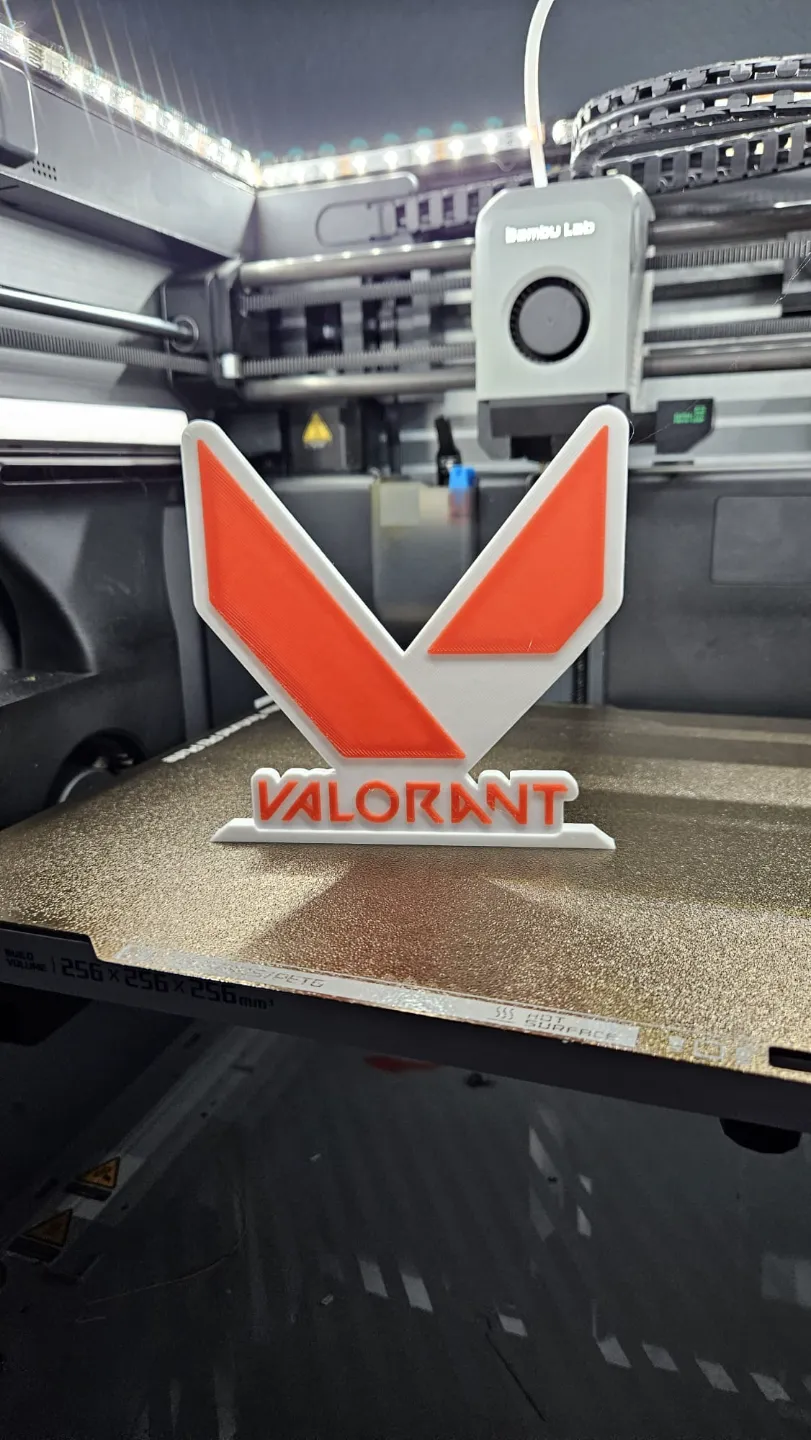 Valorant Logo Table Stand by 5kyrunn3r - MakerWorld