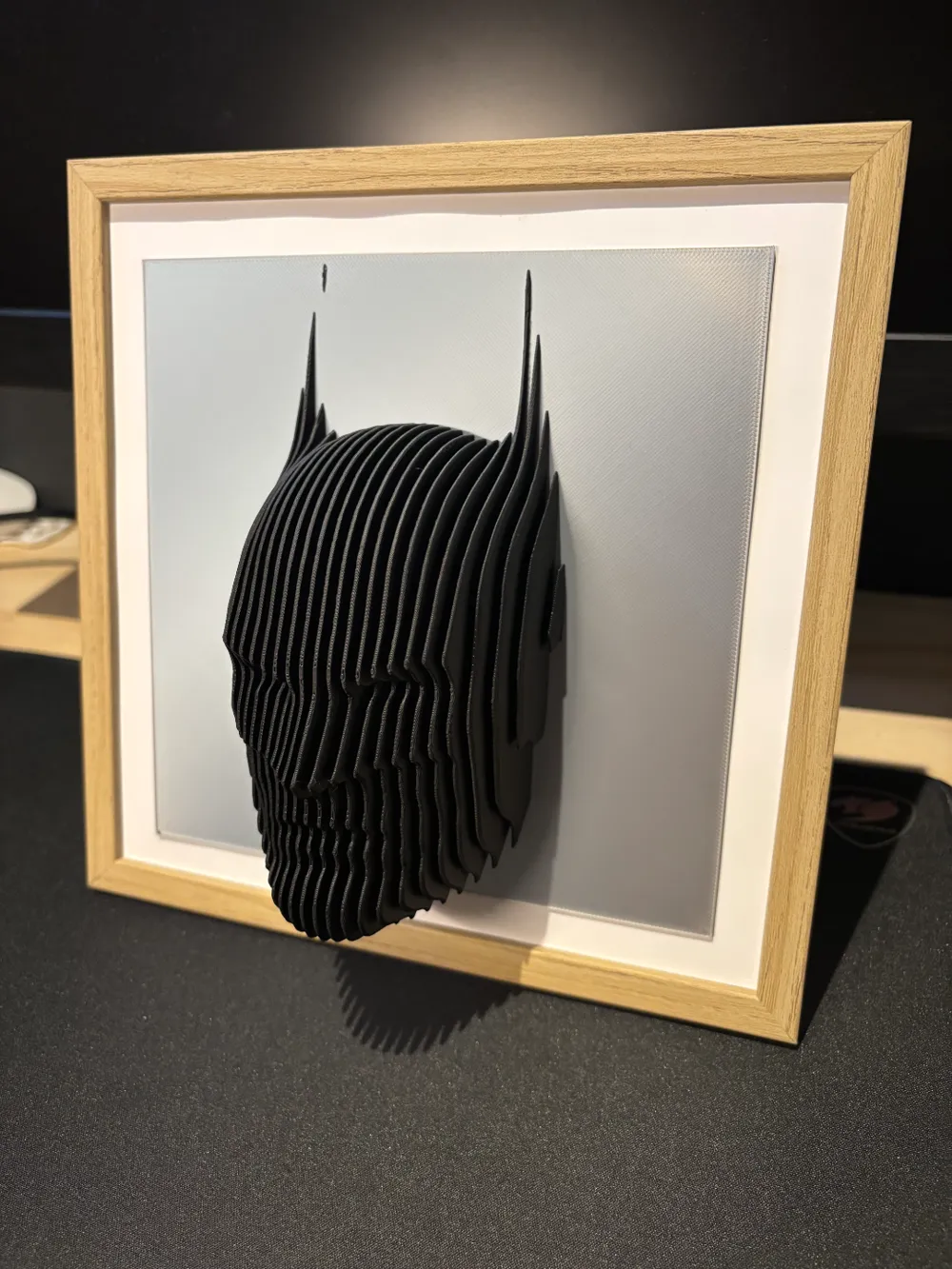 Batman layered sculpture - Free 3D Print Model - MakerWorld