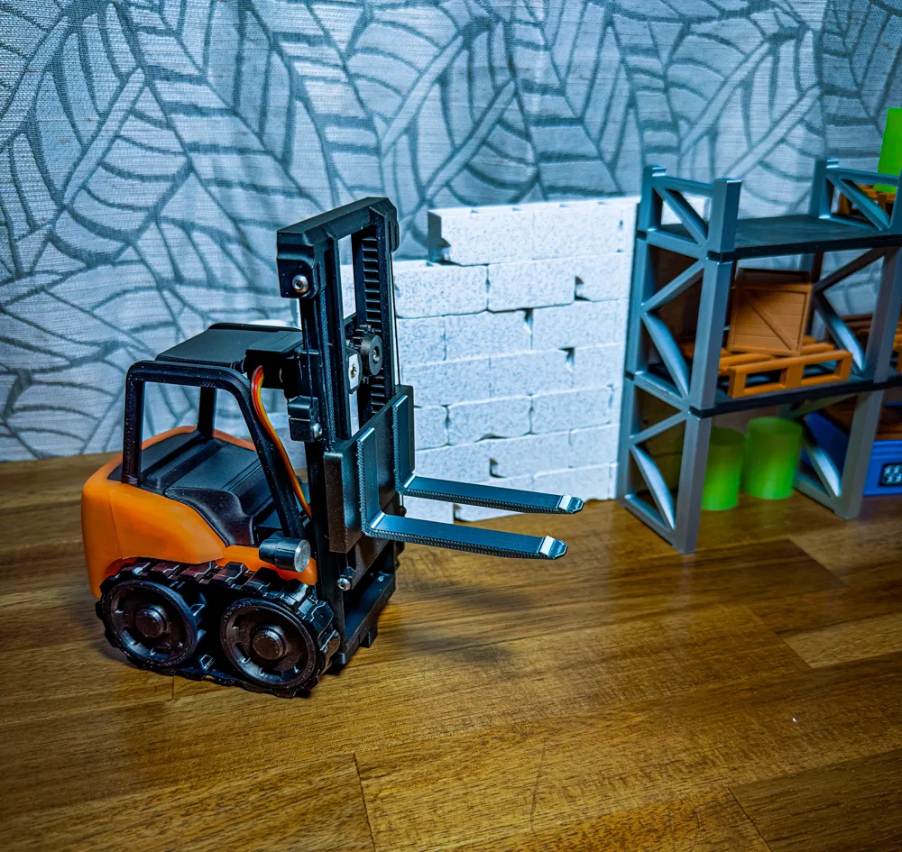 CyberBrick Upgraded Forks for Forklift - Free 3D Print Model - MakerWorld