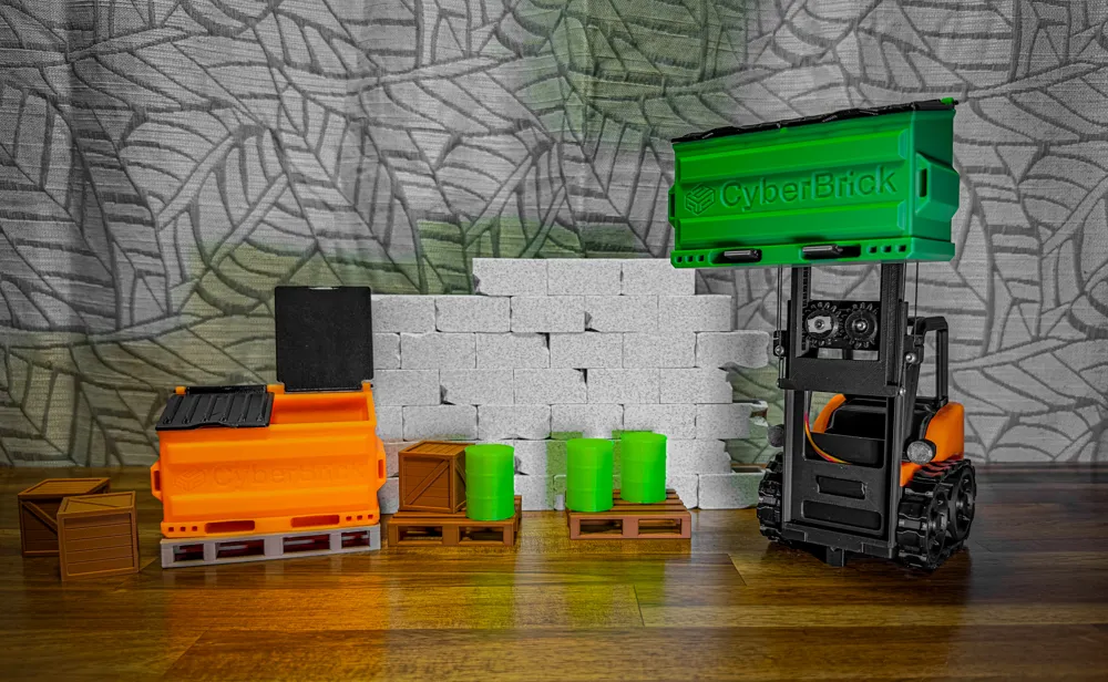 CyberBrick Upgraded Forks for Forklift - Free 3D Print Model - MakerWorld