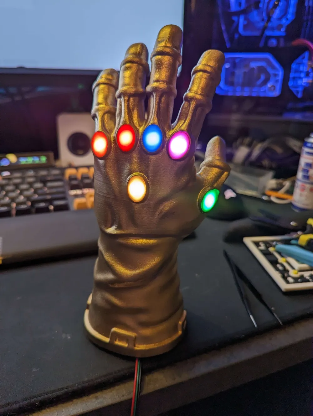 Comic Infinity Gauntlet Trophy with RGB Stones Remixed by plumpo ...