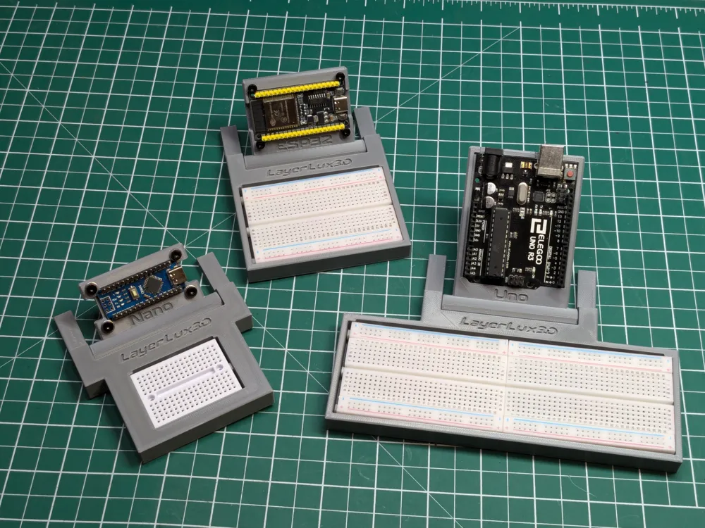 modular microcontroller and breadboard holder by LayerLux3D MakerWorld ...