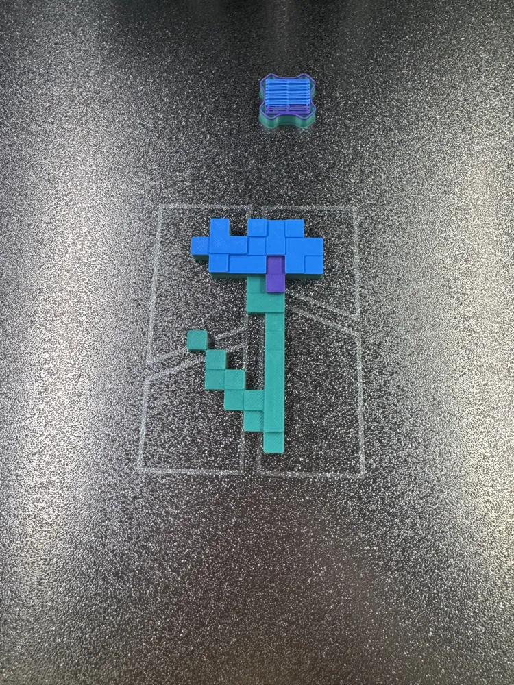 Cornflower - Minecraft Item Frame - Free 3D Print Model - MakerWorld