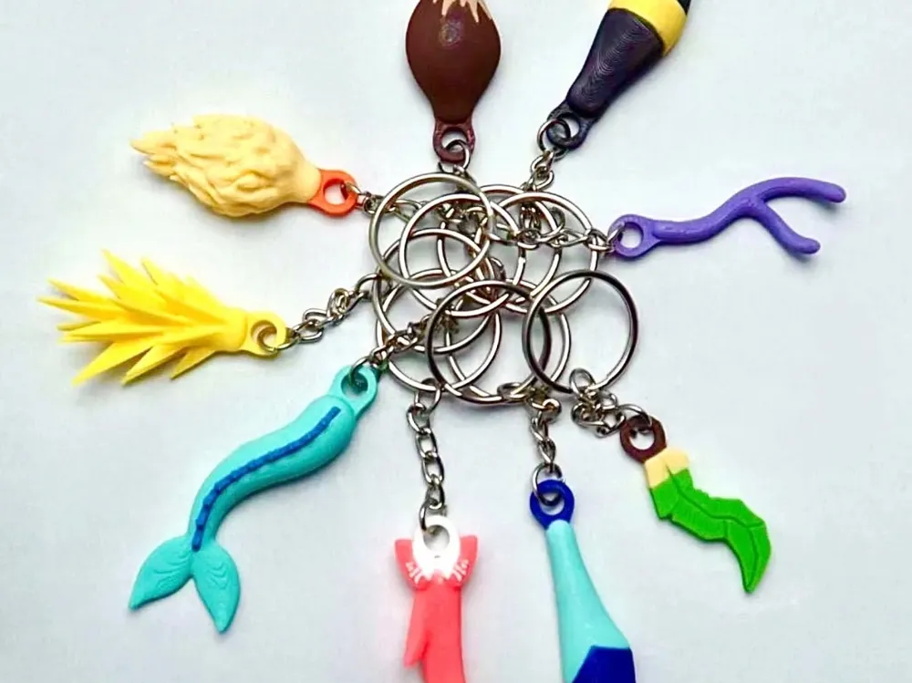 Eeveelutions Keychains! Pokemon Eevee Evolutions - Free 3D Print Model ...
