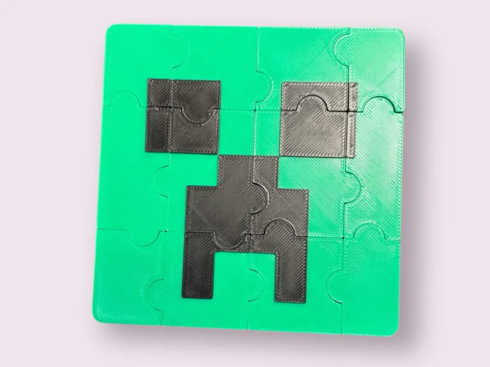 Minecraft Creeper Puzzle by Tinker Link - MakerWorld