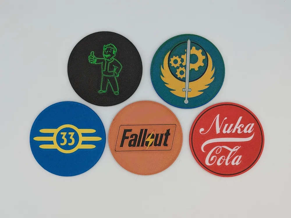 Fallout Coaster Set by Jag_CDN - MakerWorld