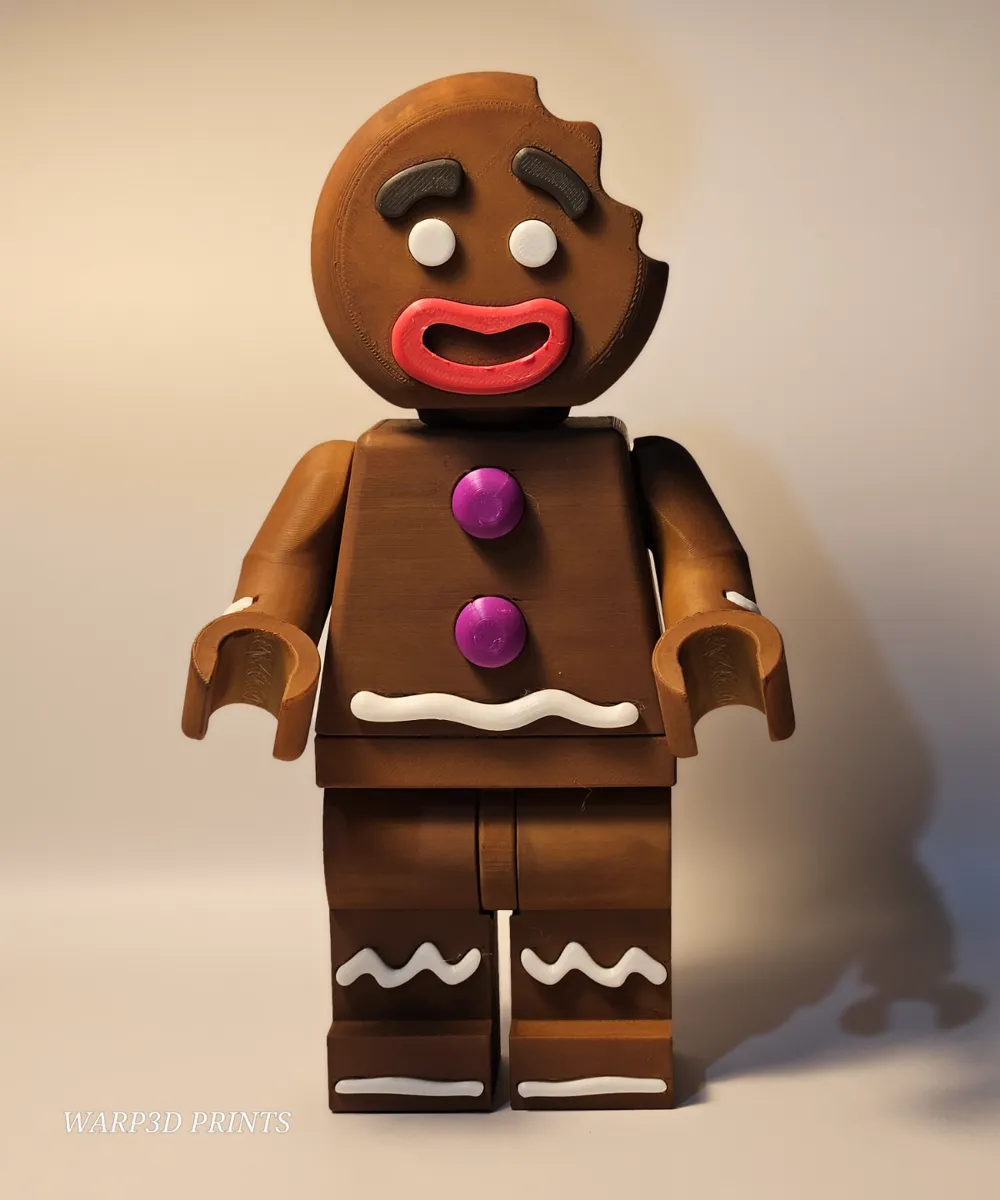 Big Brick *Gingy* Gingerbread Man by Warp3D Prints - MakerWorld