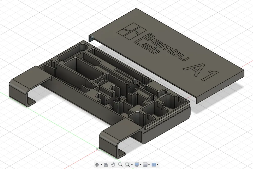 A1 top mount Tool / Accessories Box by Nasgul86 MakerWorld: Download ...