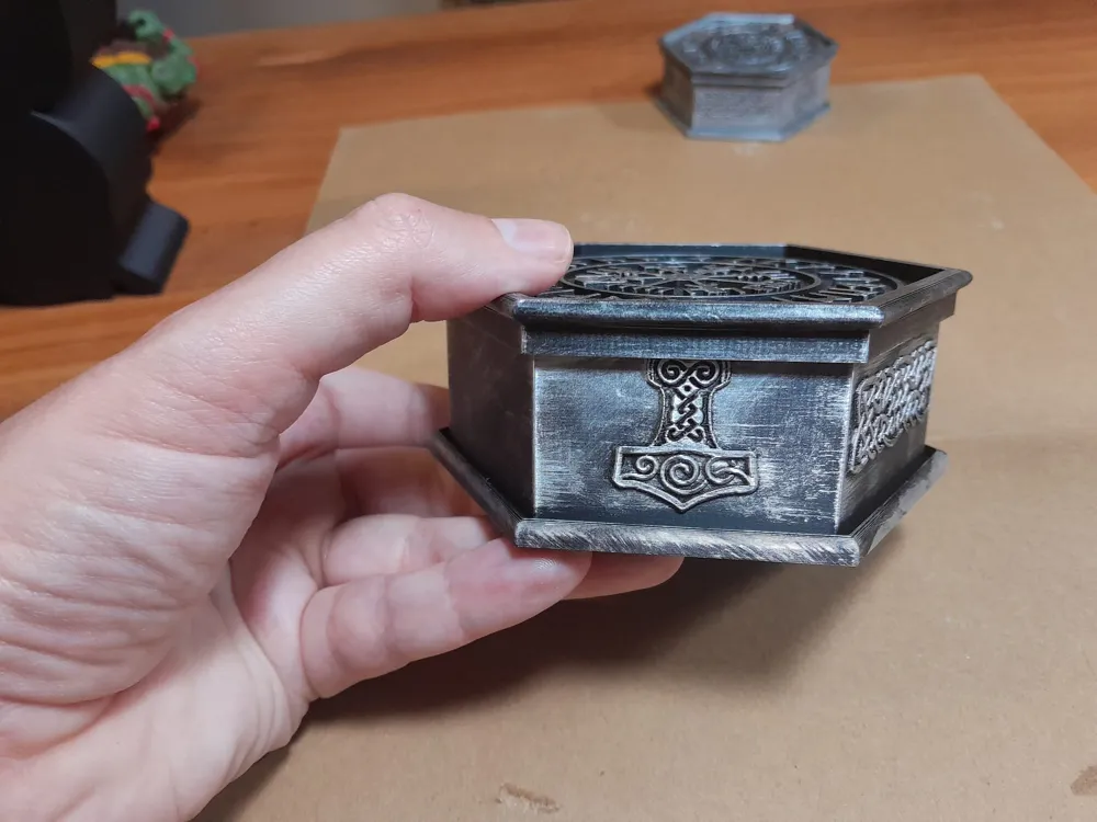 Old Vikings Jewelry Box - Free 3D Print Model - MakerWorld