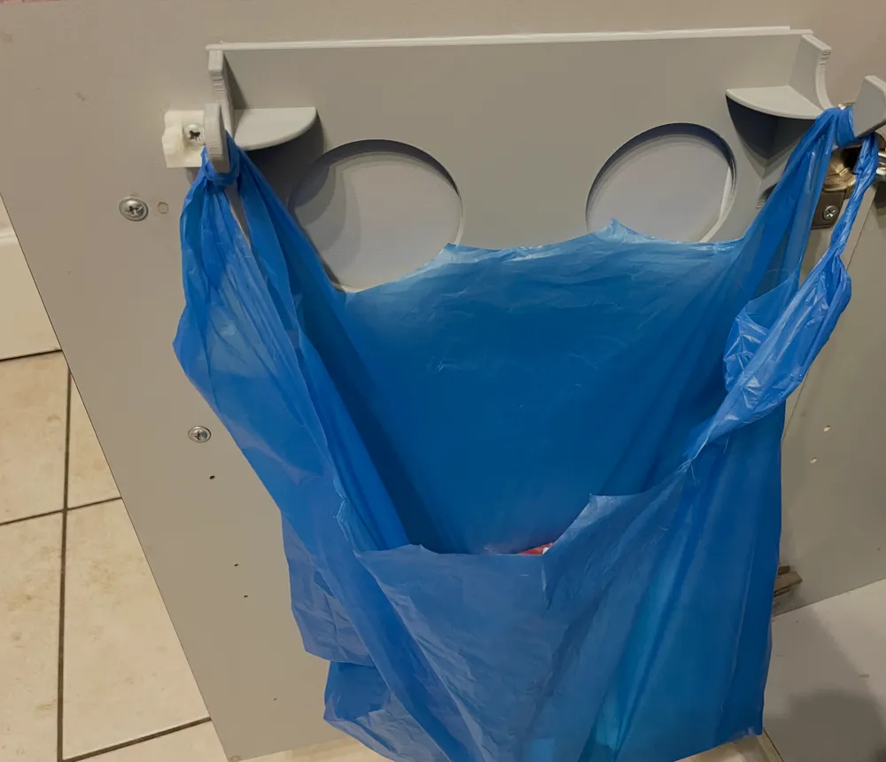 Kitchen Cupboard Door Bin Bag Holder - Free 3D Print Model - MakerWorld