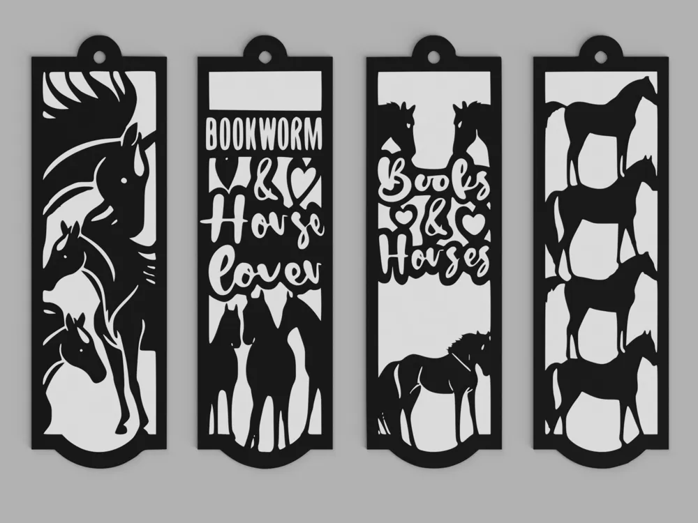 Horse bookmarks by jakubhroch - MakerWorld