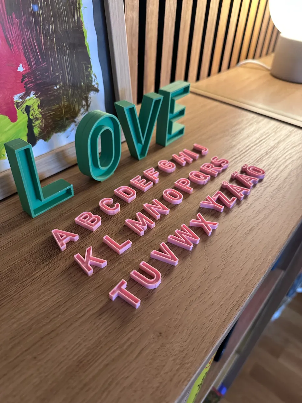 Alphabet letters A-Z Å Ä Ö Æ Ø 20mm by Daniel Norberg - MakerWorld