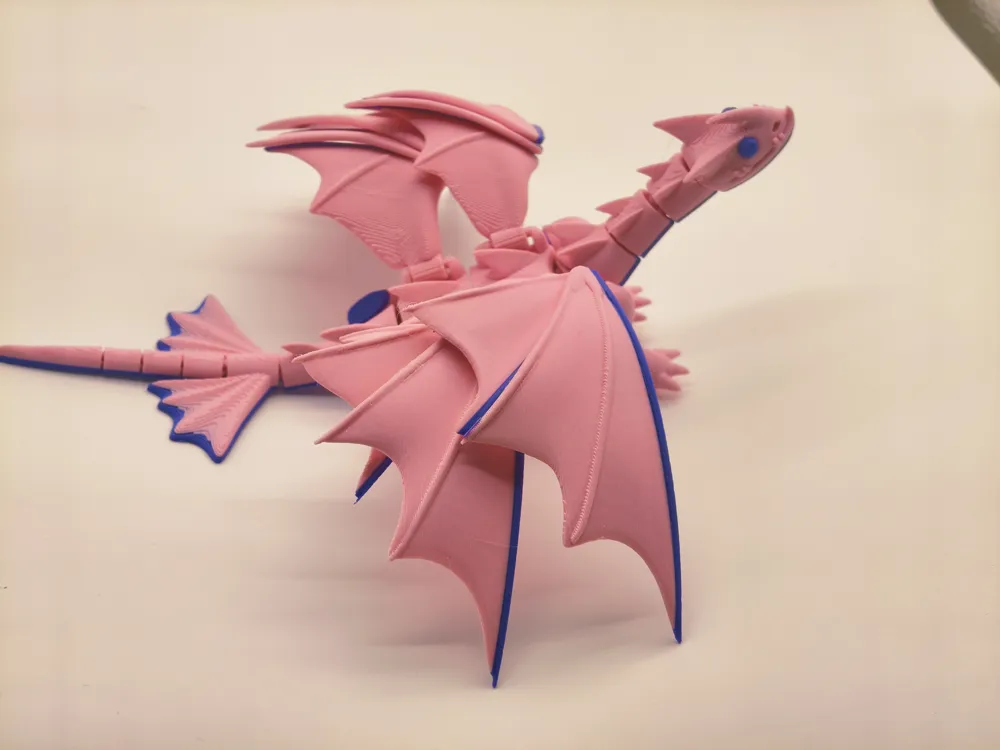 How to Train Your Dragon Night Fury, double-winged dragon, no supports ...