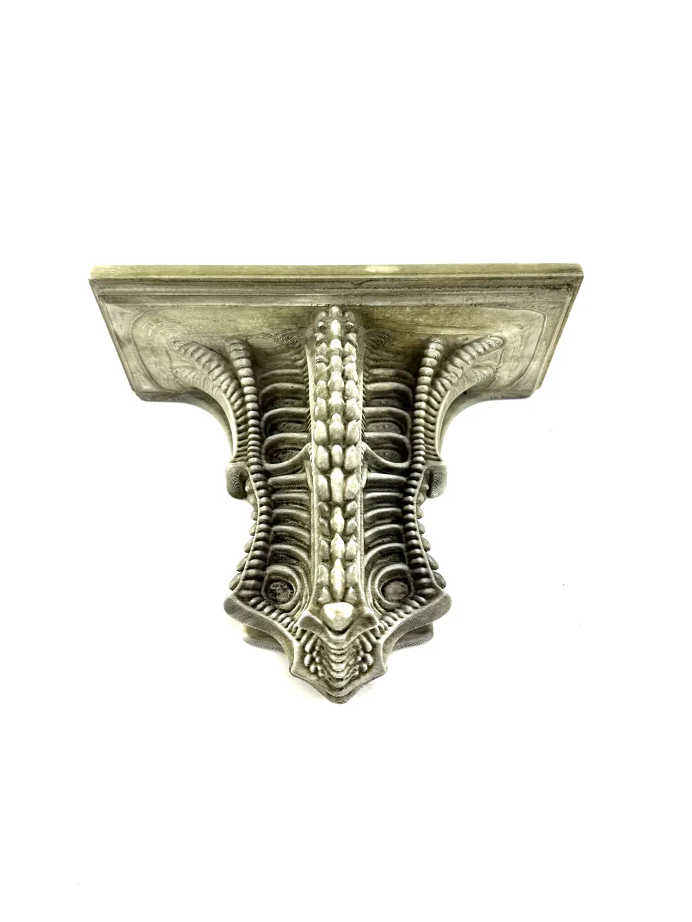 Giger Spinal style wall mounted shelf by ChainsawGraphics MakerWorld ...