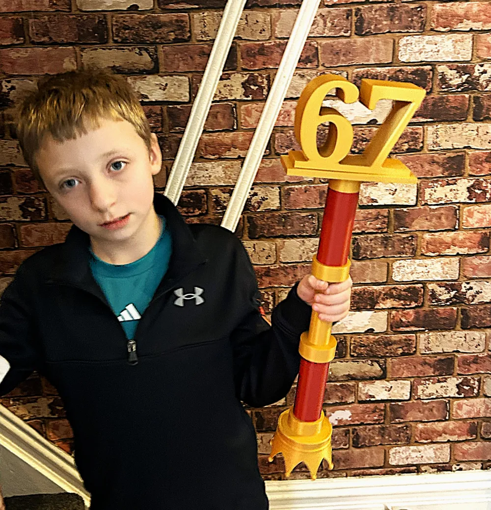 67 Scepter — Meme Majesty in Your Hands - Free 3D Print Model - MakerWorld