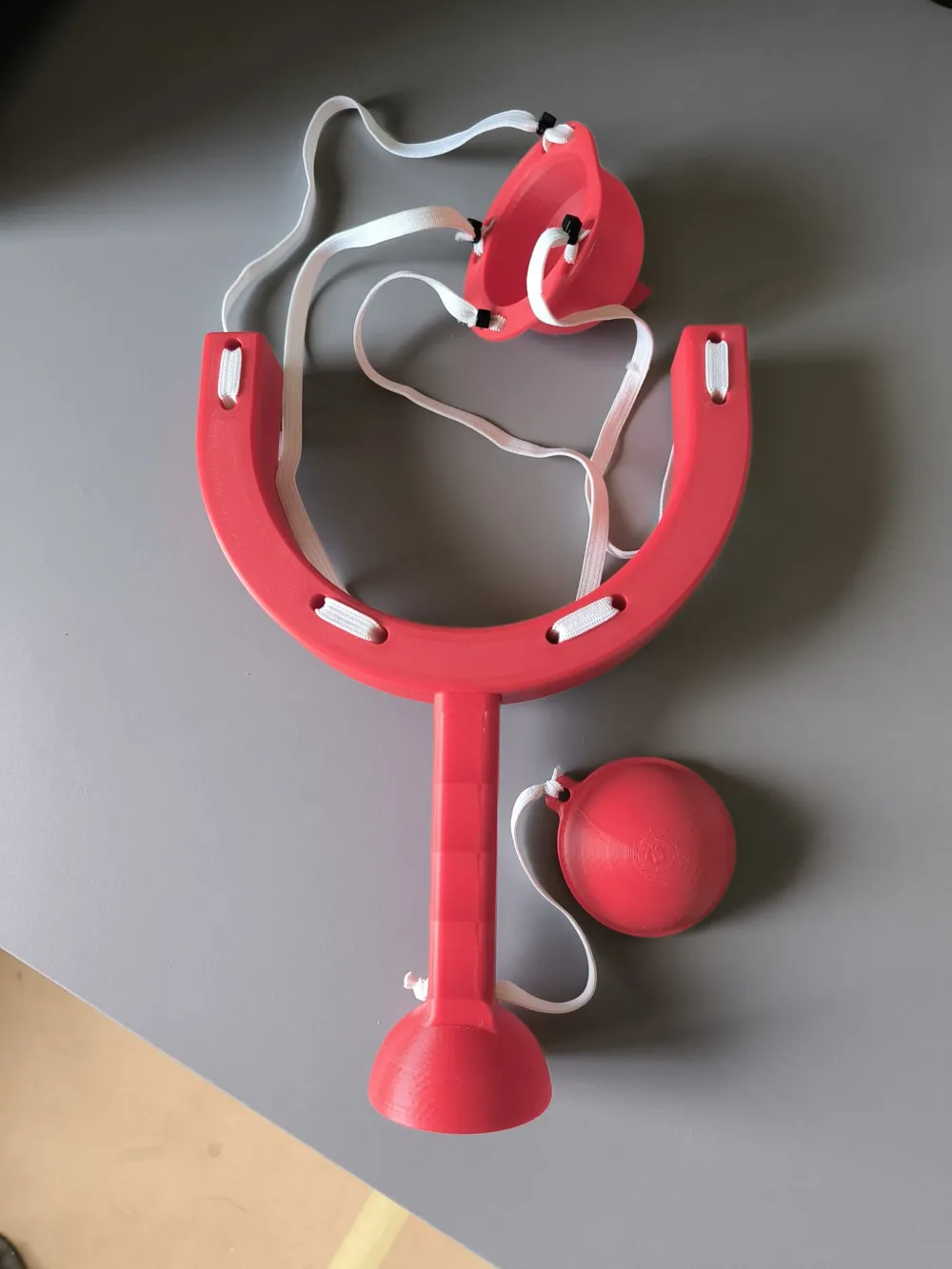 Snowball Slingshot With Snowball Making Cup - Free 3D Print Model ...