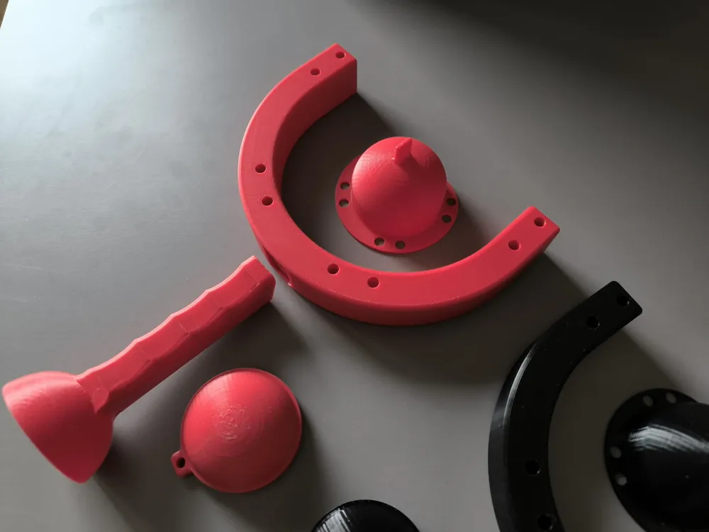 Snowball Slingshot With Snowball Making Cup - Free 3D Print Model ...