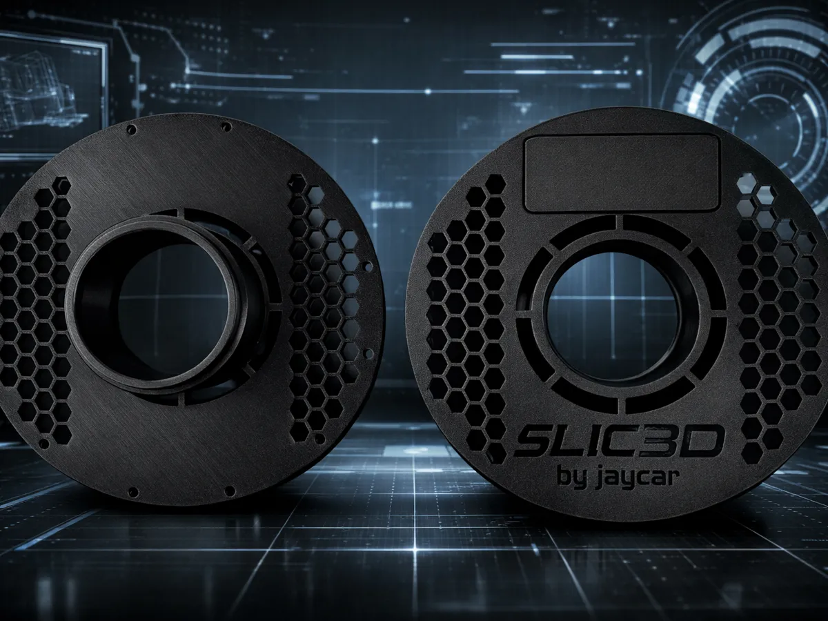 SLIC3D Spool by JAYCAR v1.0 - Free 3D Print Model - MakerWorld