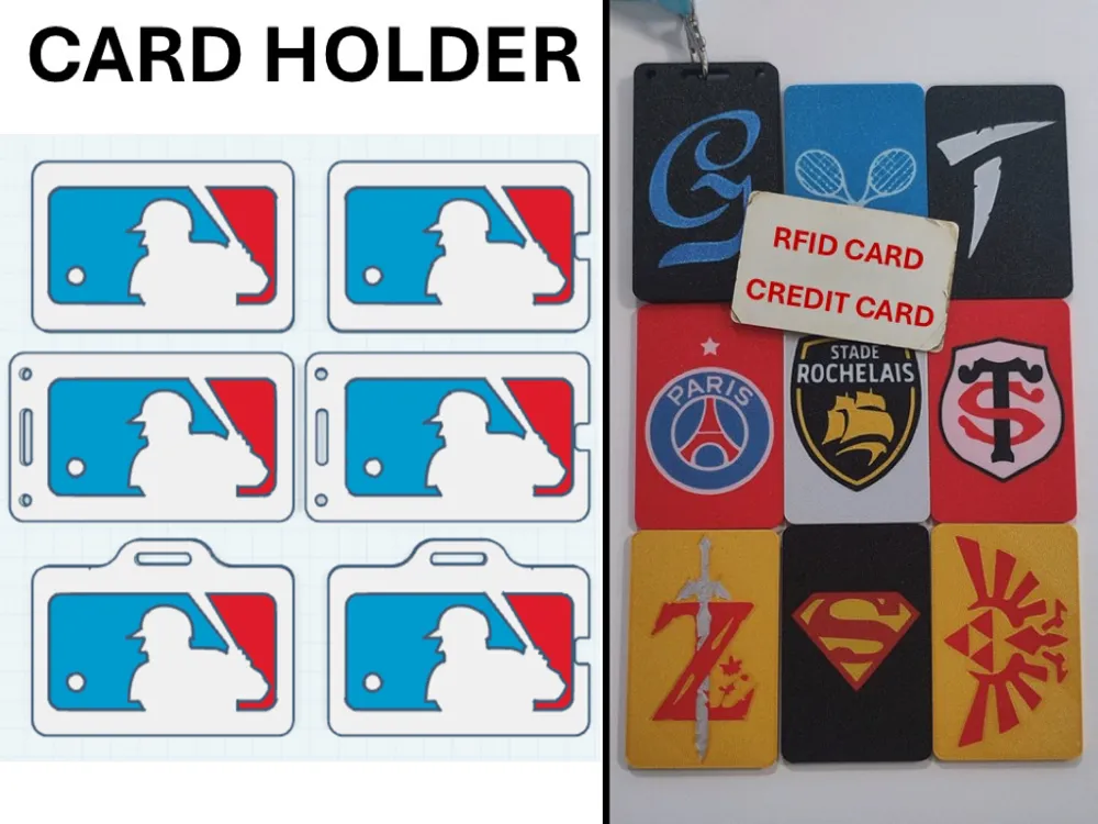 Card Holder - Baseball - Free 3D Print Model - MakerWorld