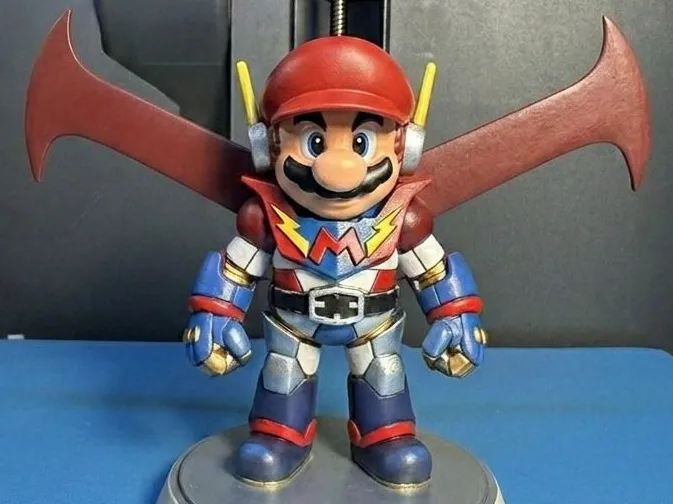 Mario mazinger z - Free 3D Print Model - MakerWorld