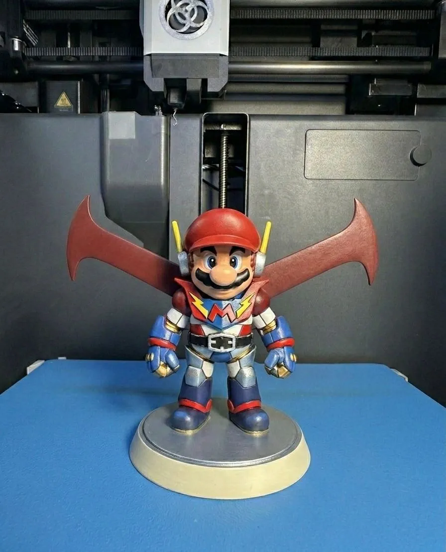 Mario mazinger z - Free 3D Print Model - MakerWorld