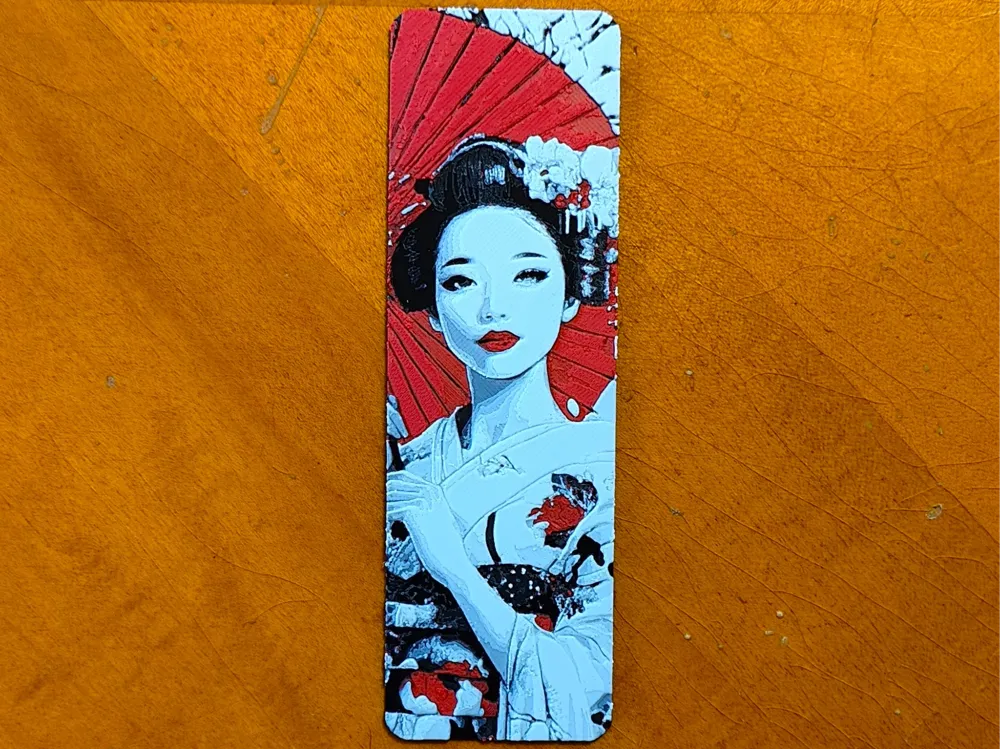 Geisha Bookmark - 4 Colours by Sarge - MakerWorld