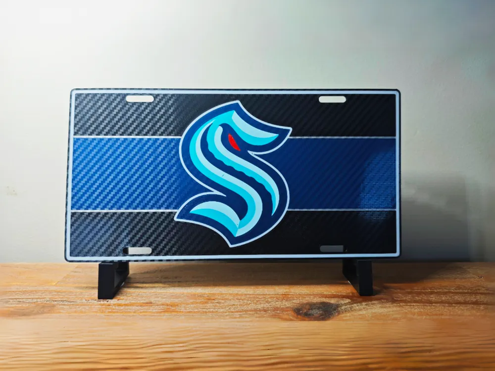 NHL Team Licence Plate - Seattle Kraken by P78 MakerWorld: Download ...