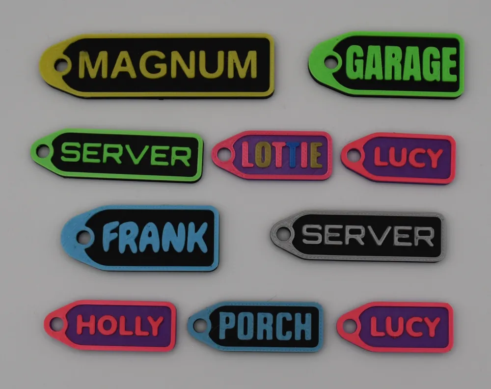 Customisable Teardrop Keychain Tag Generator by scottd321 MakerWorld ...