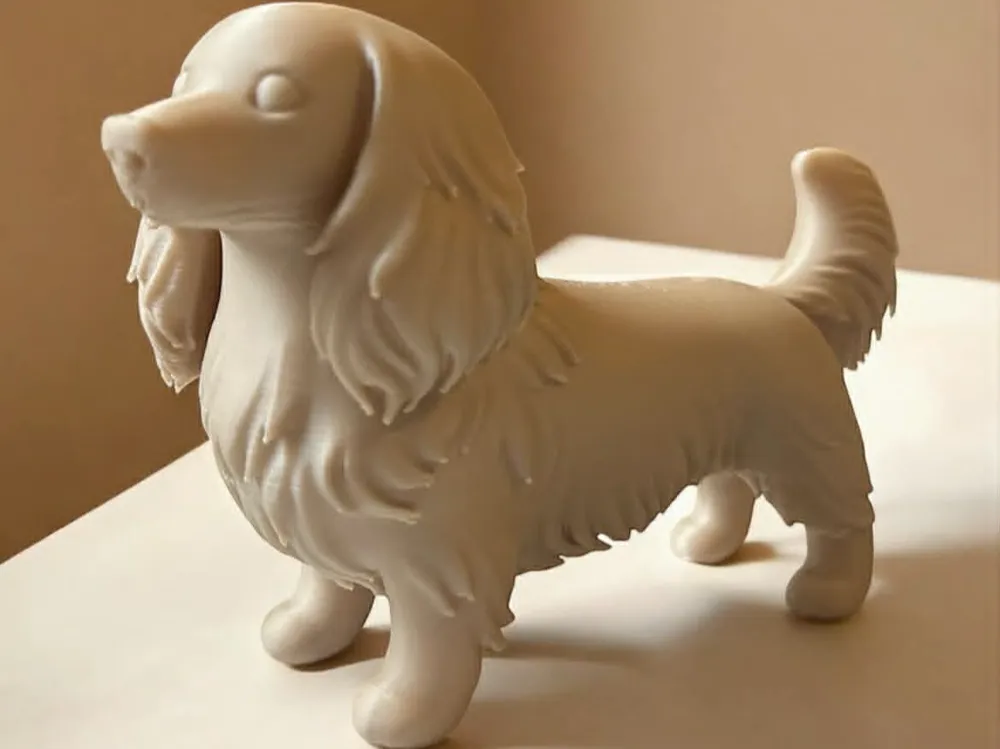 Long haired dachshund - Free 3D Print Model - MakerWorld