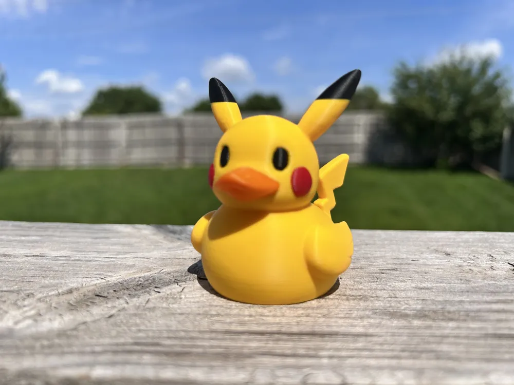 Pikachu Rubber Duck - Free 3D Print Model - MakerWorld