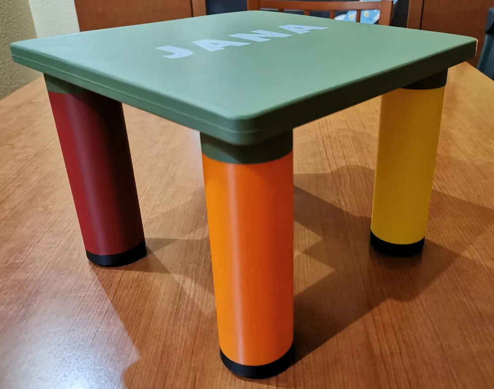 Children's 4-Legged Stool - Free 3D Print Model - MakerWorld