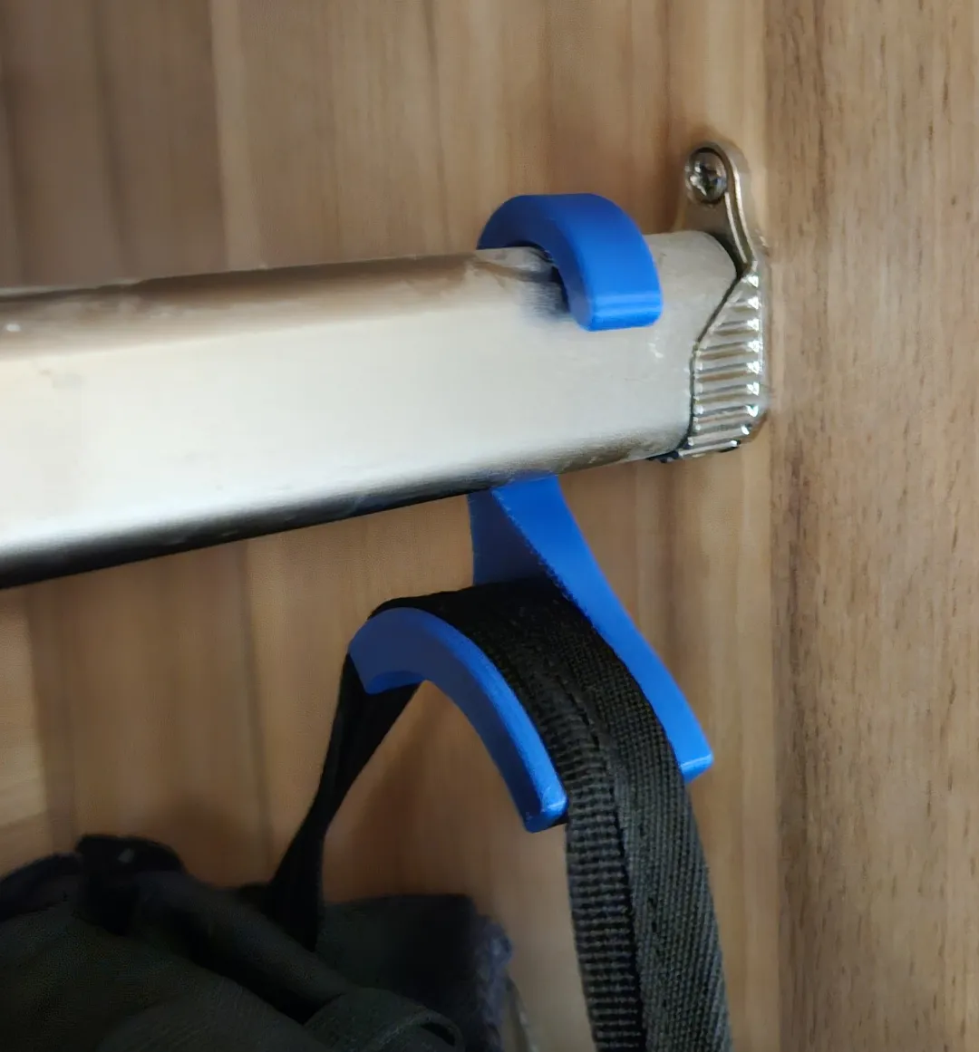 Backpack Hanger for Clothes Rack - Free 3D Print Model - MakerWorld