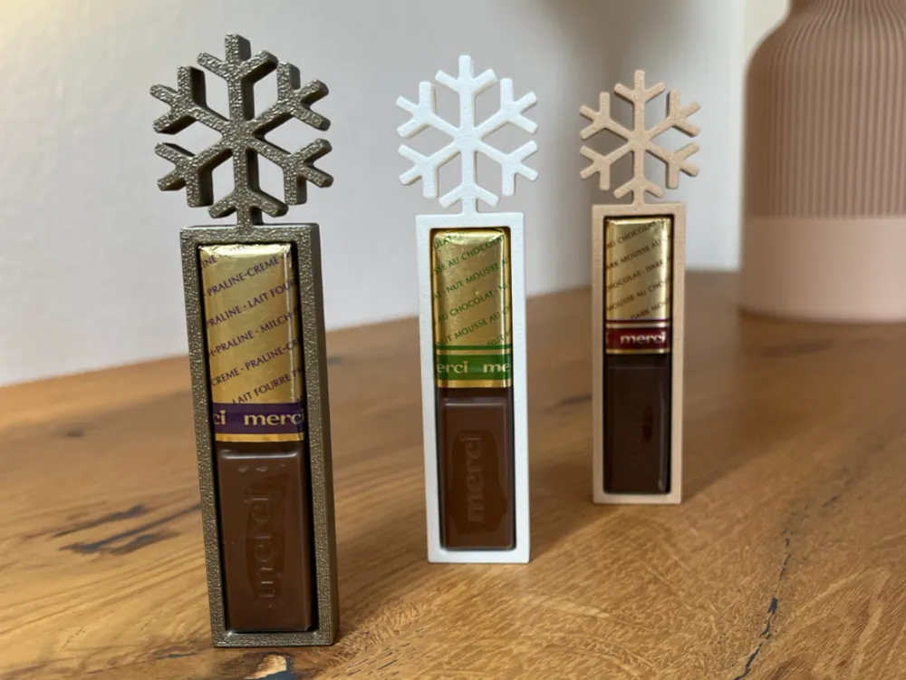 Merci Holder Snowflake - Gift Idea by LetHimPrint MakerWorld: Download ...