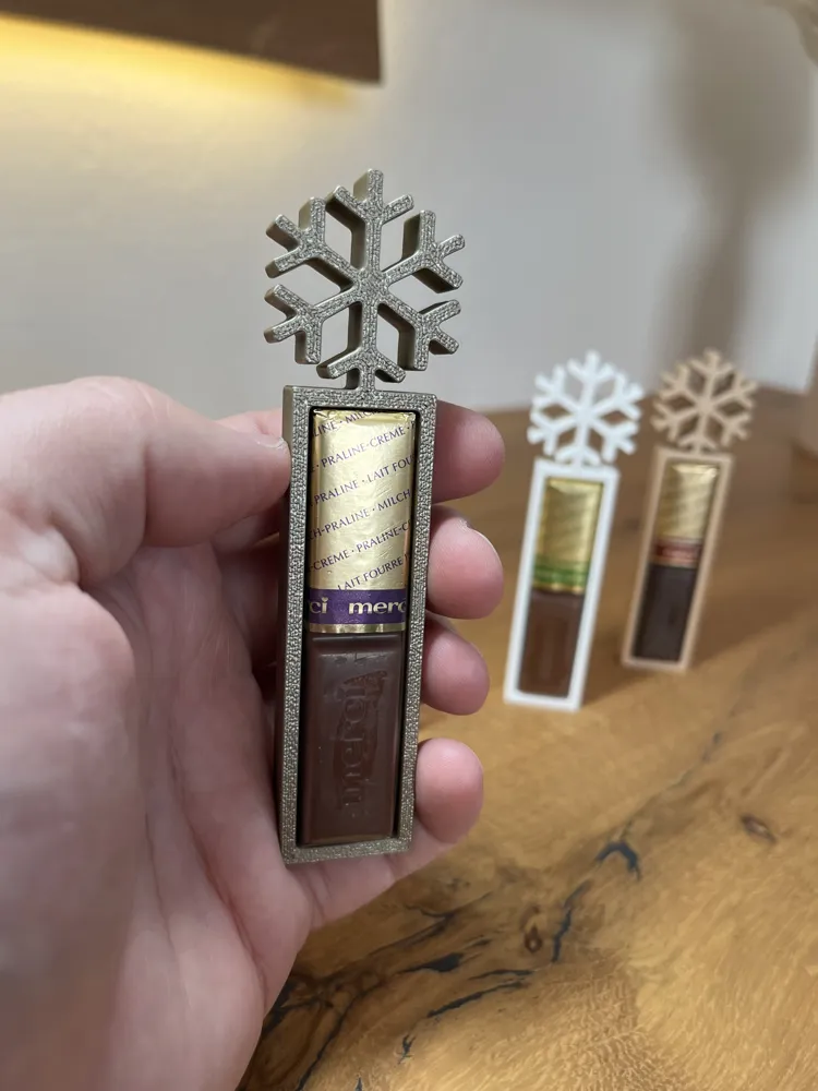 Merci Holder Snowflake - Gift Idea by LetHimPrint MakerWorld: Download ...