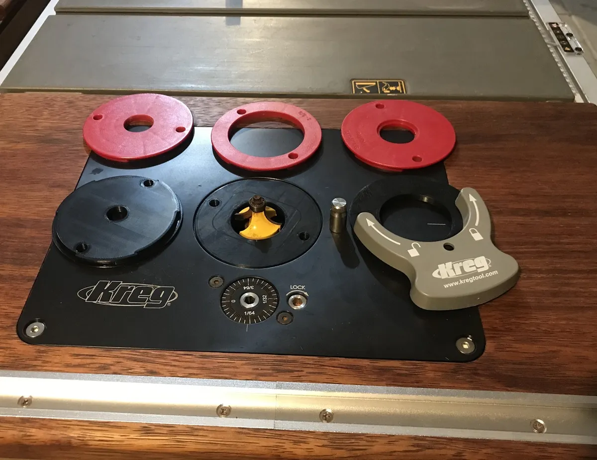 Router Table Insert Rings (Kreg) by butcher9_9 MakerWorld: Download ...