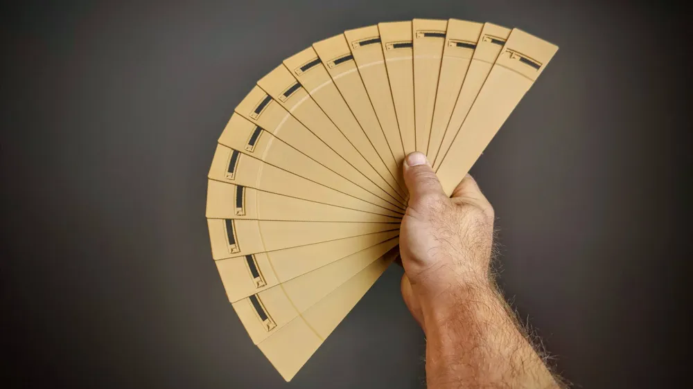 Hand Fan - Collapsible - Print in Place! - Free 3D Print Model - MakerWorld