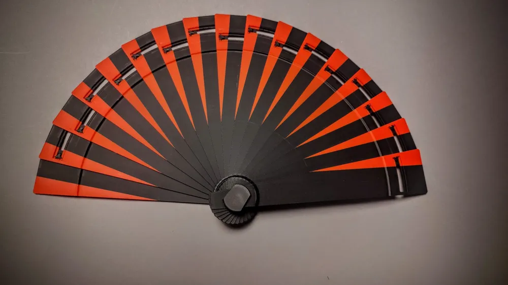 Hand Fan - Collapsible - Print in Place! by YogiTech MakerWorld ...