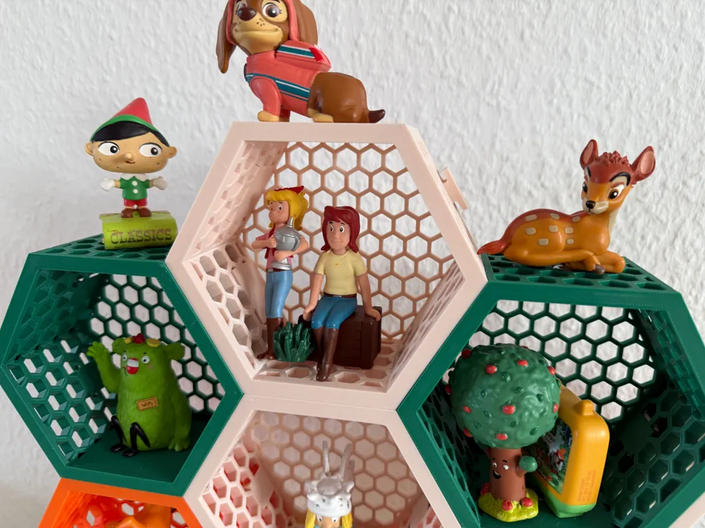 Toniebox Shelf Honeycomb / Tonie Box Regal - Free 3D Print Model ...