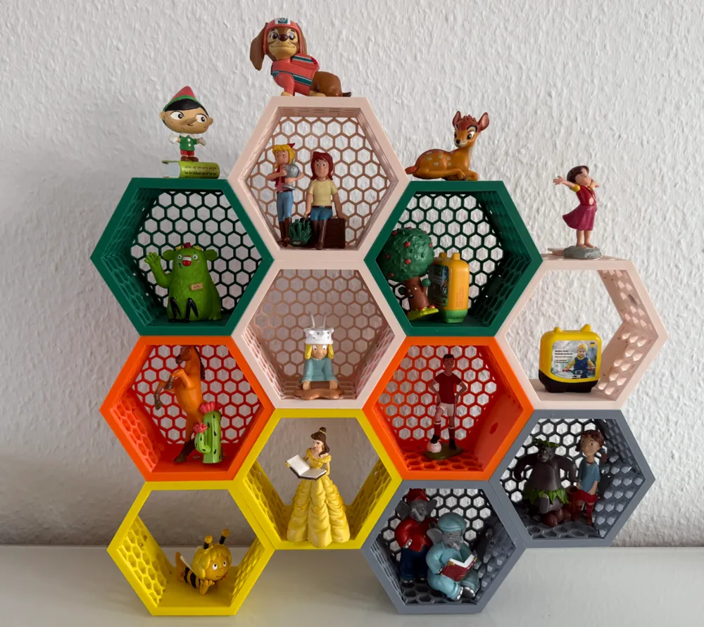 Toniebox Shelf Honeycomb / Tonie Box Regal by Oli MakerWorld: Download ...