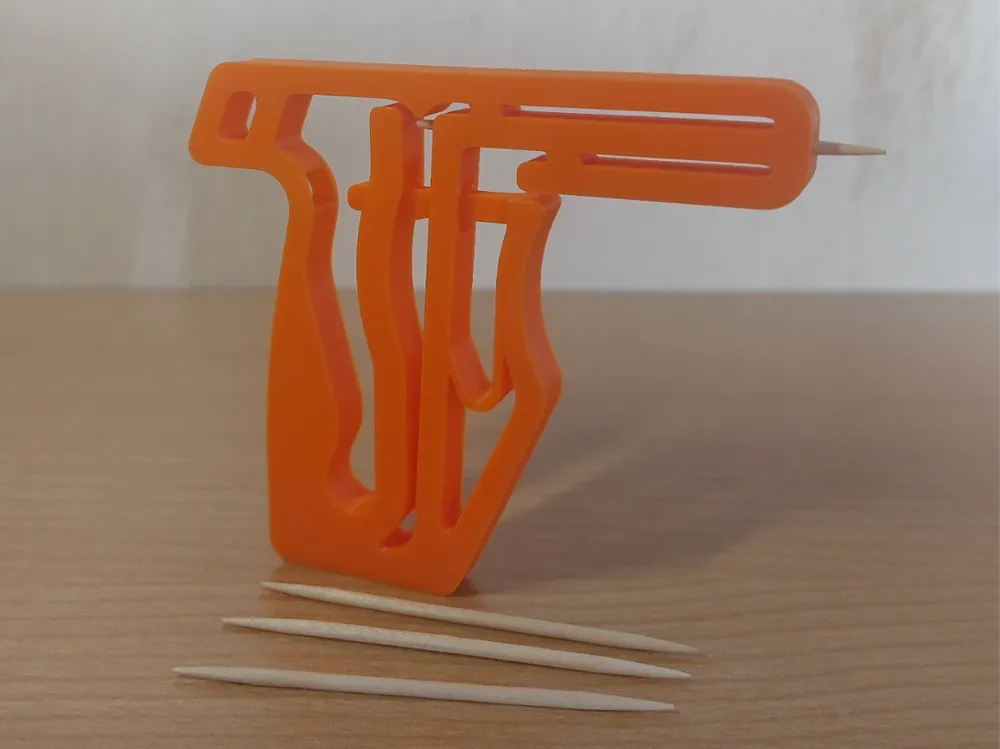 Toothpick Gun v.2 by Riccardo Marchello MakerWorld: Download Free 3D Models