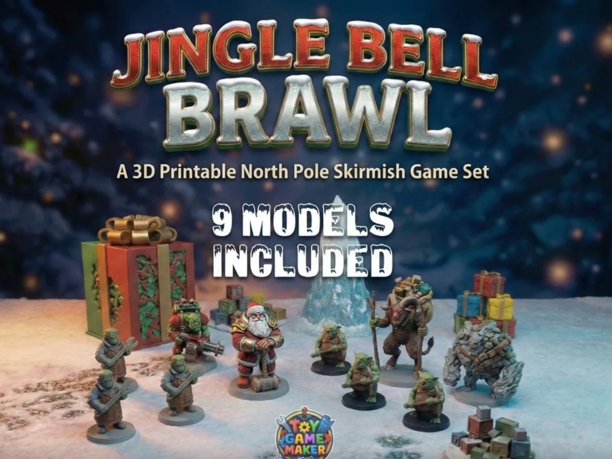 Jingle Bell Brawl by Toy Maker MakerWorld: Download Free 3D Models