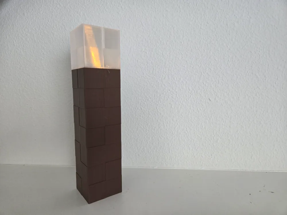 Pixel Torch - LED Tealight Holder - Free 3D Print Model - MakerWorld