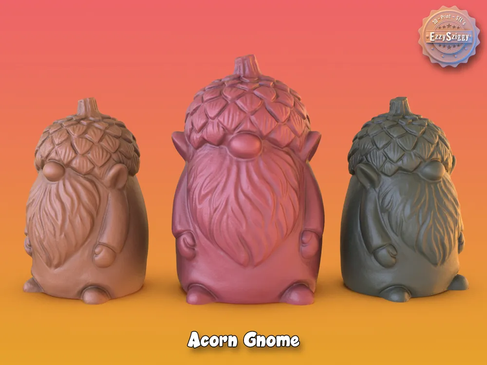 Acorn Gnome by EzzySziggy MakerWorld: Download Free 3D Models