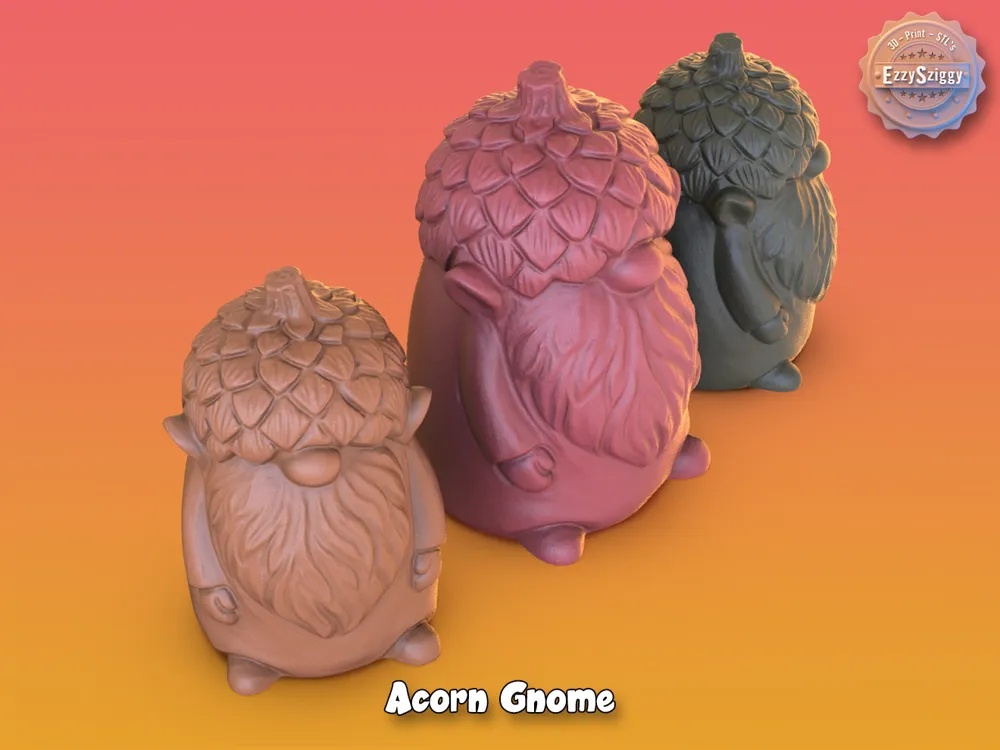 Acorn Gnome by EzzySziggy MakerWorld: Download Free 3D Models
